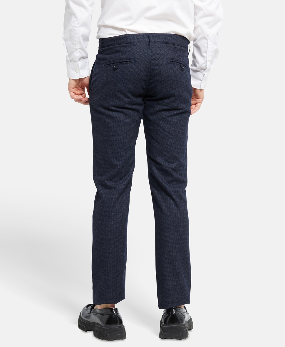 Tumši zilas auduma bikses vīriešiem - Sky&More