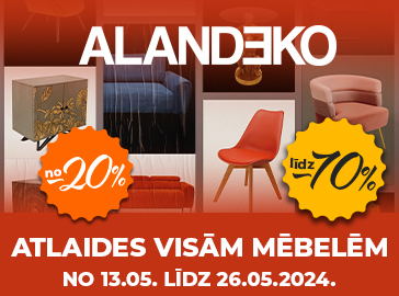 ALANDEKO mēbeļu izpārdošana! Atlaides līdz pat -70%! - Sky&More